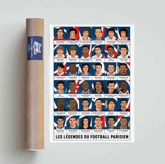 Affiche PSG - Poster PSG - Le cadeau déco pour les fans du PSG – Sport ...