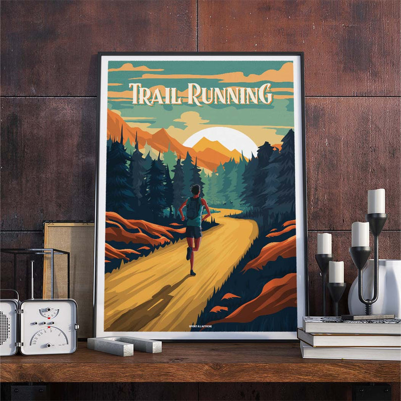 Affiche Trail running - Poster Trail running - Déco Trail running ...