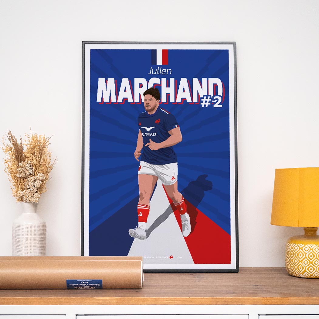 Affiche XV de France | Affiche Julien Marchand | Affiche Rugby – Sport ...