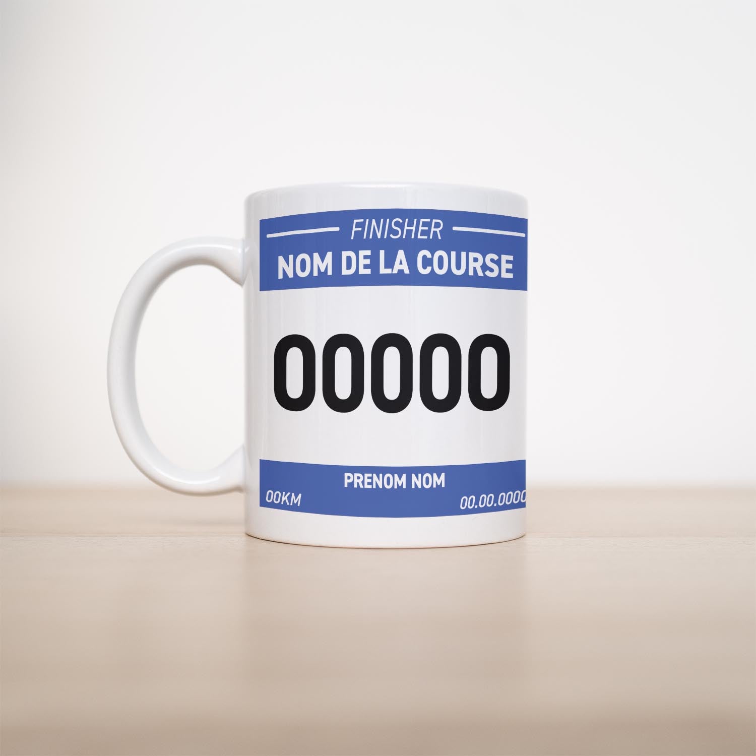Mug Running Dossard Personnalisé – Sport à l'Affiche