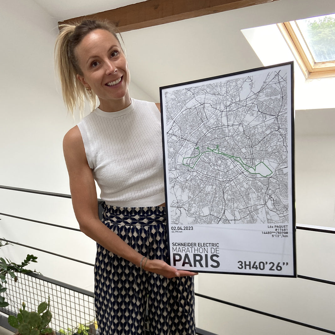 Affiche Marathon de Paris - Affiche Running Paris - Sport à l'Affiche