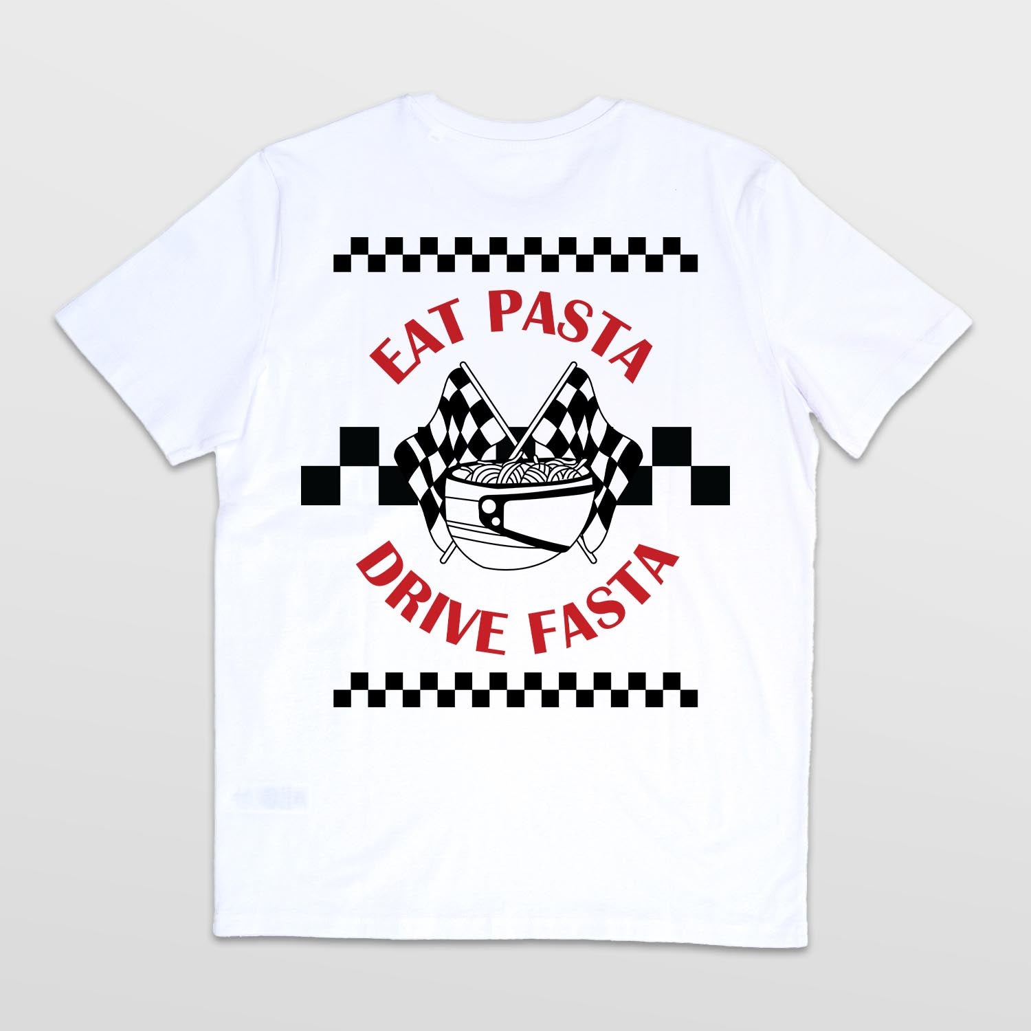 Tshirt Formule 1 - Eat Pasta Drive Fasta – Sport à l'Affiche