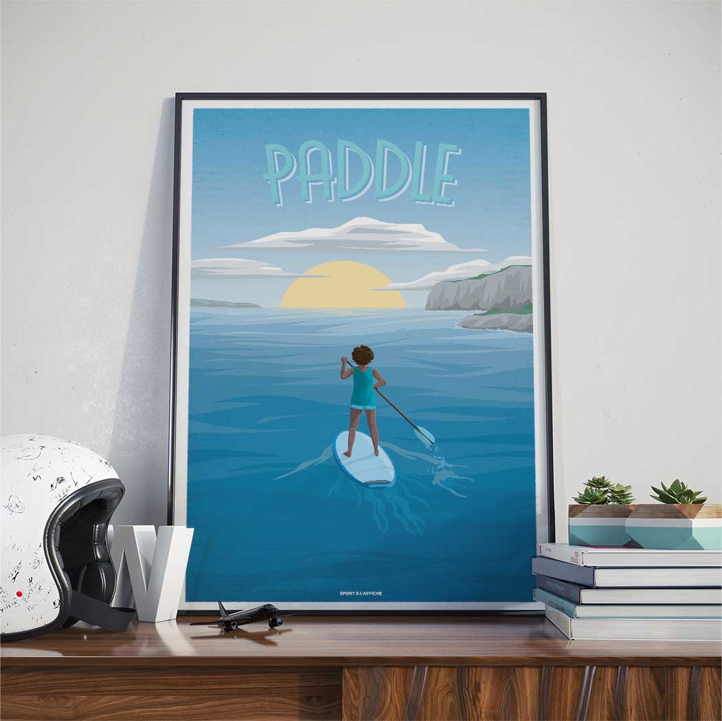 Affiche Paddle | Poster Paddle | Deco Paddle – Sport à l'Affiche