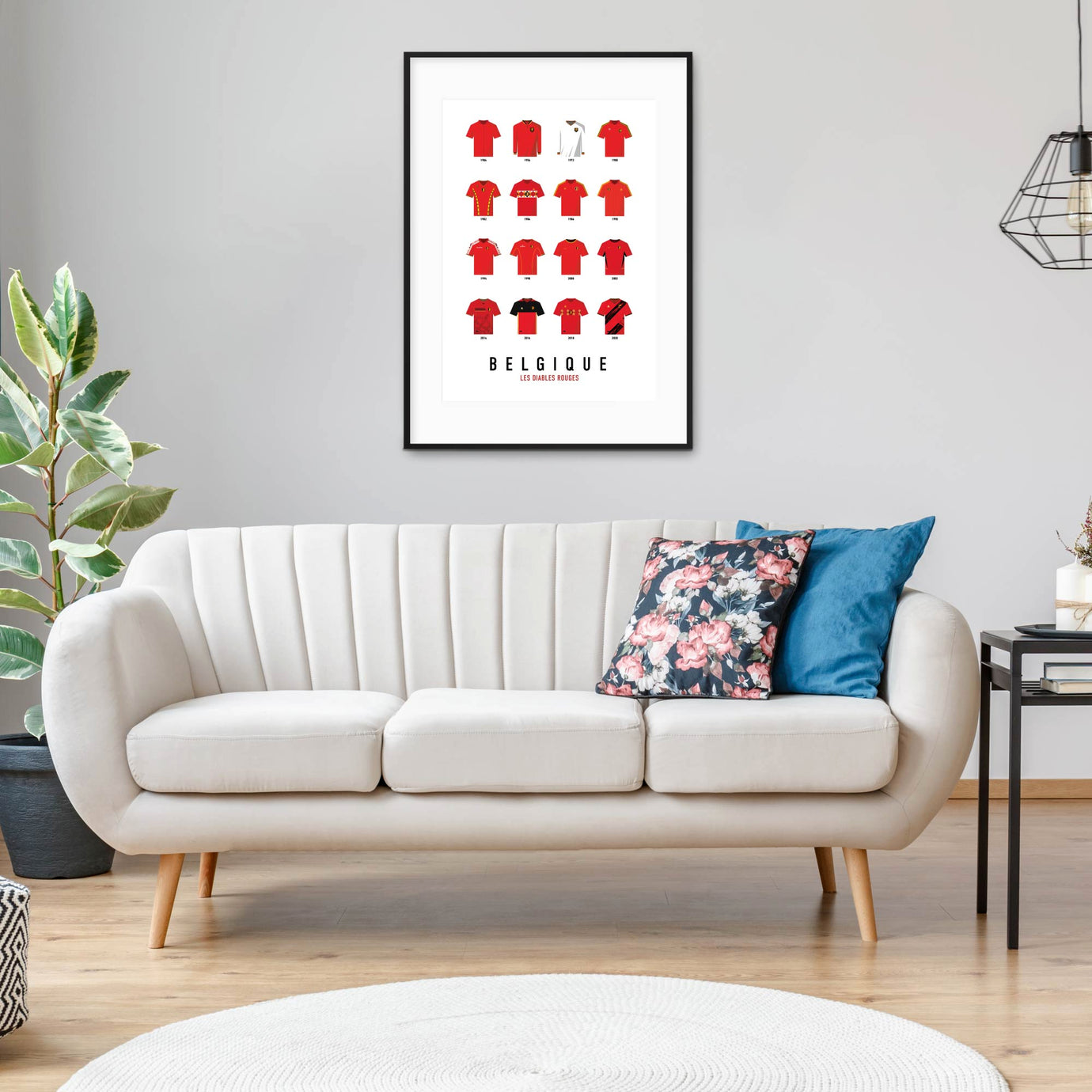 Affiche Football Belgique Maillots Historiques Diables Rouges – Sport à ...
